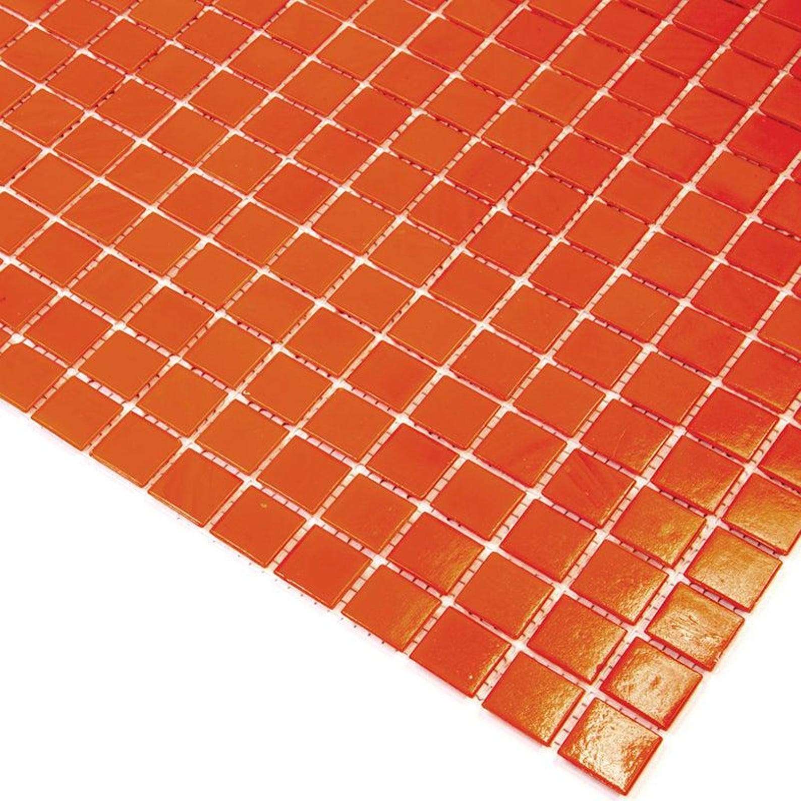Scarlet Red 12x12 Uniform Square Glossy Glass Mosaic Tile - Etsy