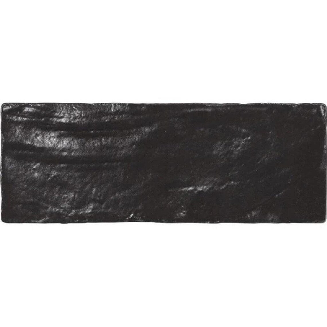 Black 2.5x8 Glossy Matte Subway Ceramic Tile (38 Pack, 5.38 Sq Ft/case ...