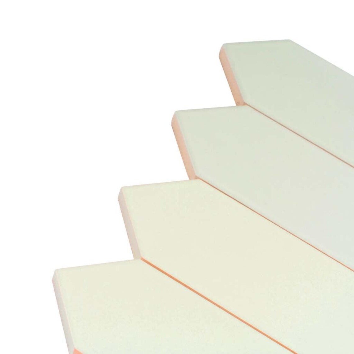 44 Pack Piquet 2 In. X 10 In. Matte Green Ceramic Picket Wall and Floor ...