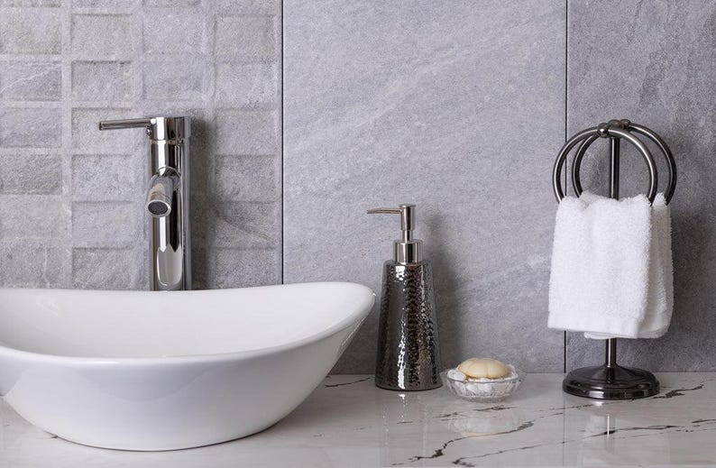 5 Pack Coin Gray 12.6-in X 24.6-in Matte Porcelain Wall and Floor Deco ...