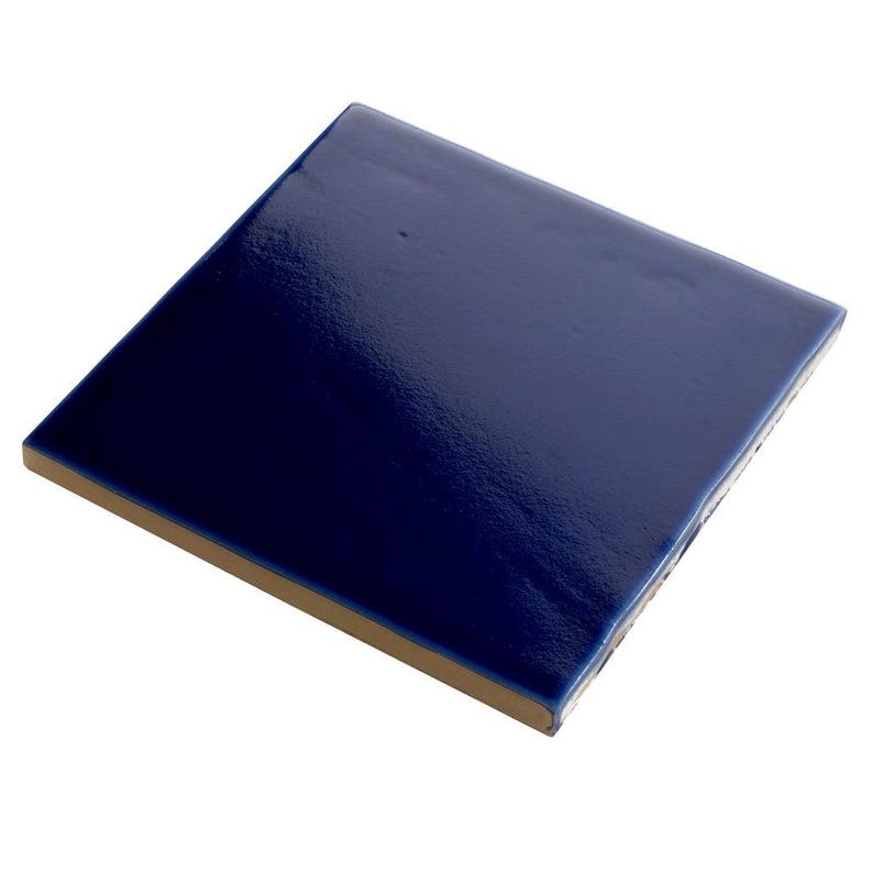 Royal Blue 6x6 Glossy Square Porcelain Tile - Sample - Etsy