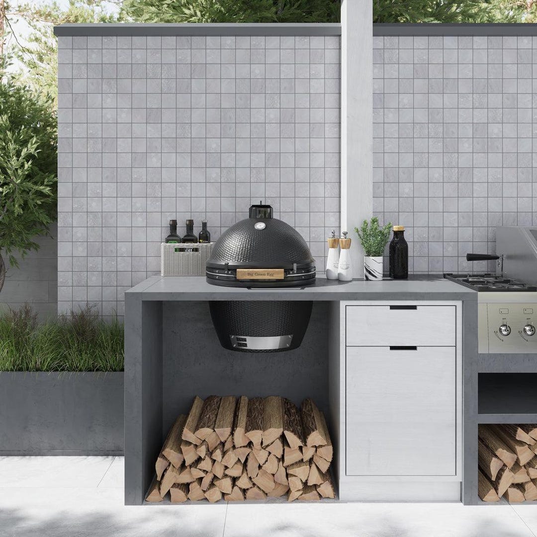 11 Pack Splendor 2 In. X 2 In. Matte Gray Porcelain Mosaic Wall and ...