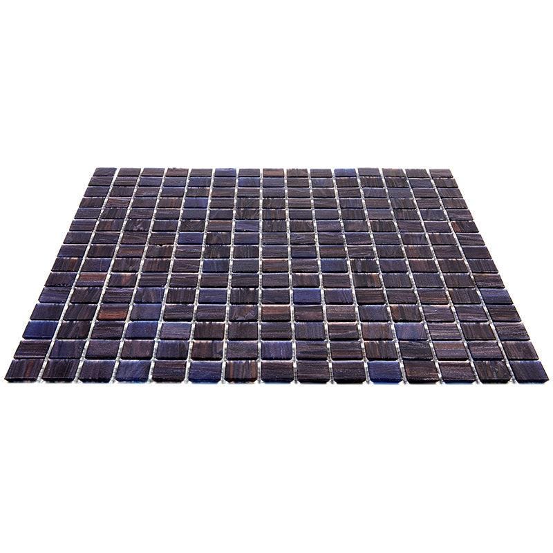 Deep Indigo Blue 4 X 5 Glossy Uniform Square Glass Mosaic Tile - Sample ...