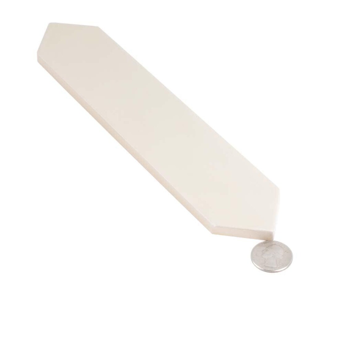 44 Pack Piquet 2 In. X 10 In. Matte Beige Ceramic Picket Wall and Floor ...