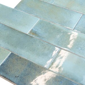 Blue 2.5x8 Glossy Ceramic Subway Tile (38 Pack, 5.38 Sq Ft/case) - Etsy