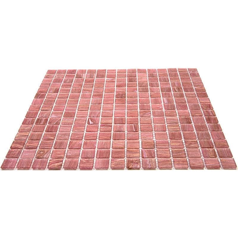 Deep Indian Red 4 X 5 Glossy Uniform Square Glass Mosaic Tile - Sample ...