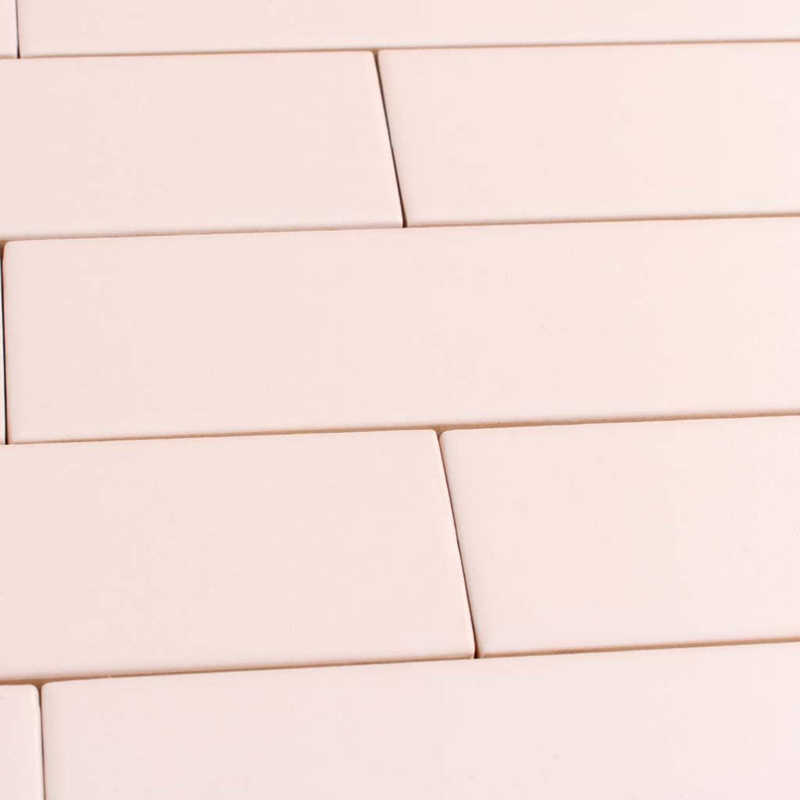 Pink 2x8 Matte Ceramic Subway Tile (50 Pack, 5.4 Sq Ft/case) - Sample ...
