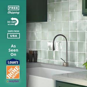 4x4 Vintage Tea Green Tile Backsplash -antique Decorative Tile Glossy ...