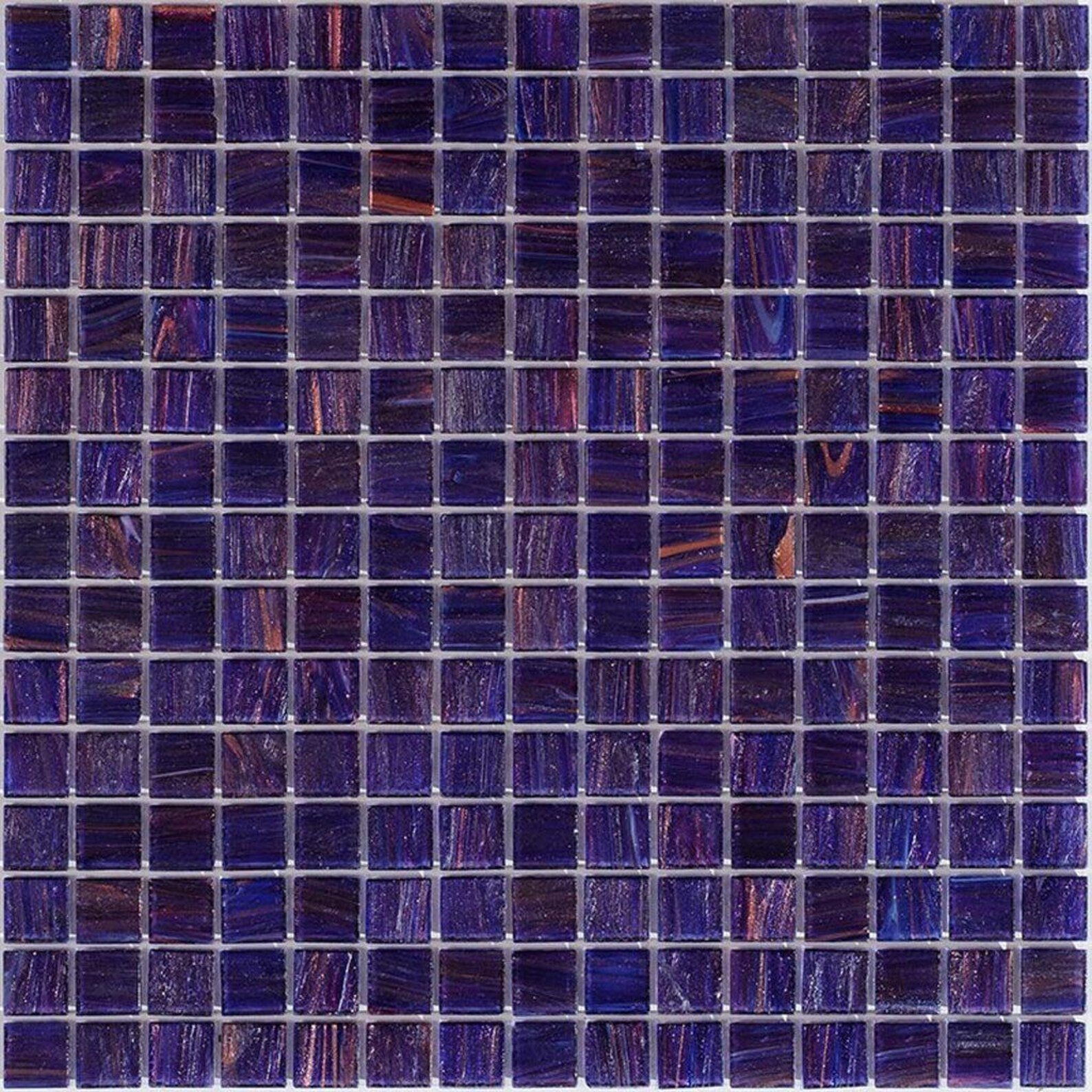 Deep Indigo Blue 4 X 5 Glossy Uniform Square Glass Mosaic Tile - Sample ...