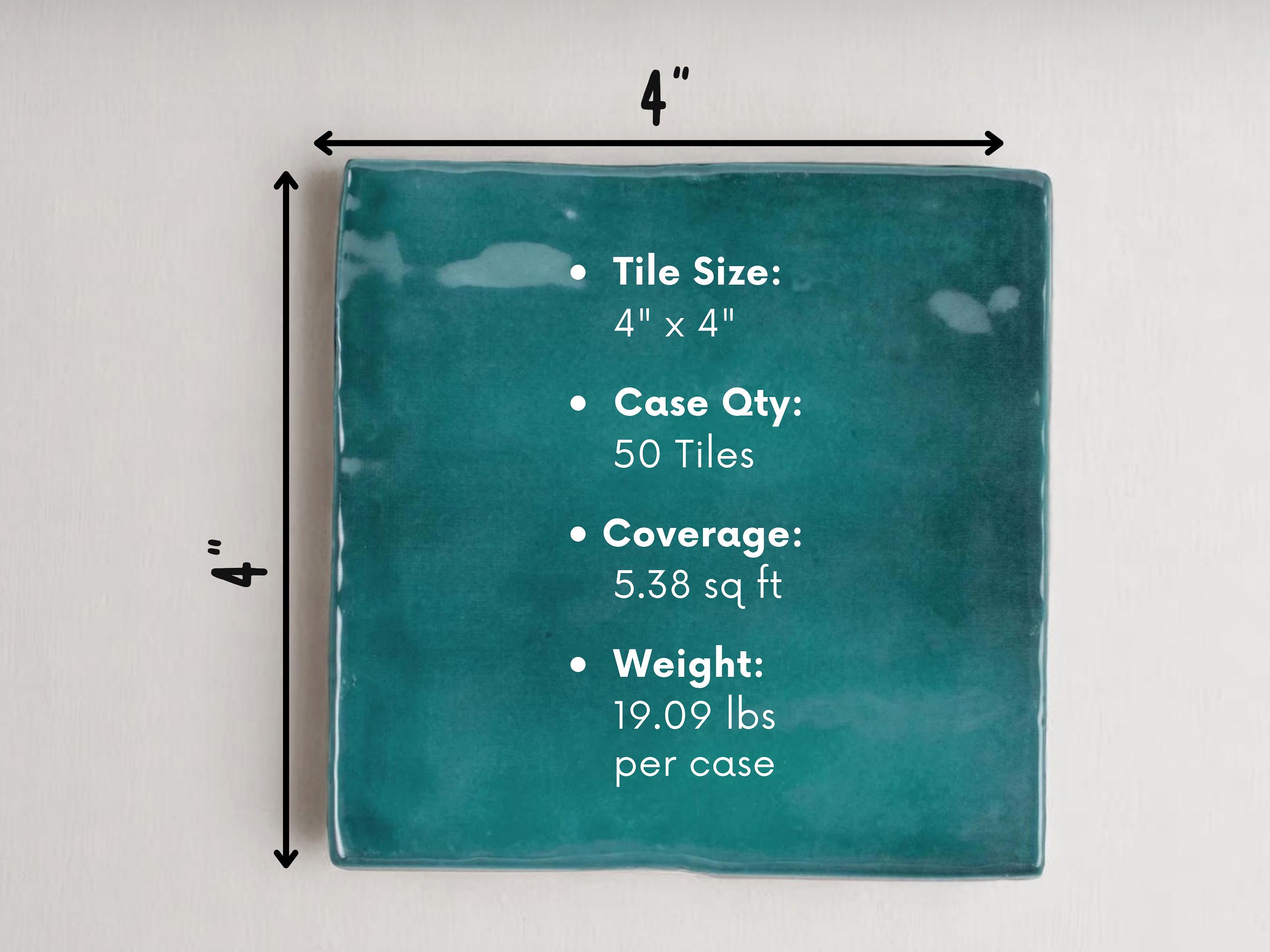 4x4 Vintage Tea Green Tile Backsplash -antique Decorative Tile Glossy ...