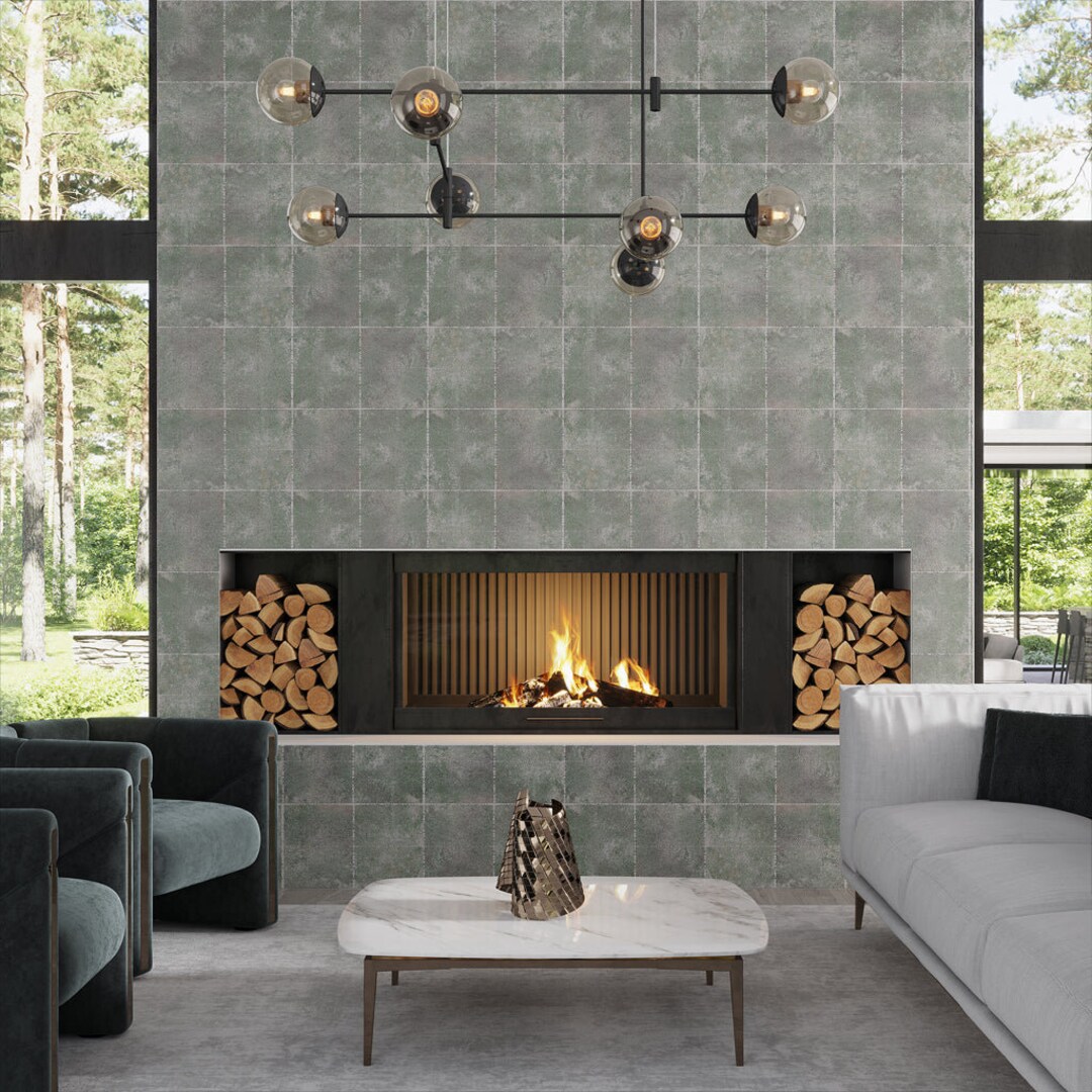 Blue Green 12x40 Dotted Ceramic Large Format Tile (2 Pack, 6.24 Sq Ft ...