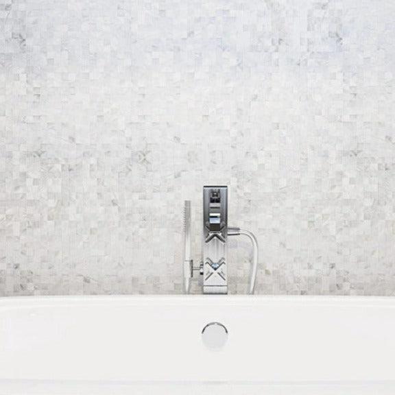 Shell White 12x12 Square Polished Shell Mother of Pearl Mosaic Tile (20 ...