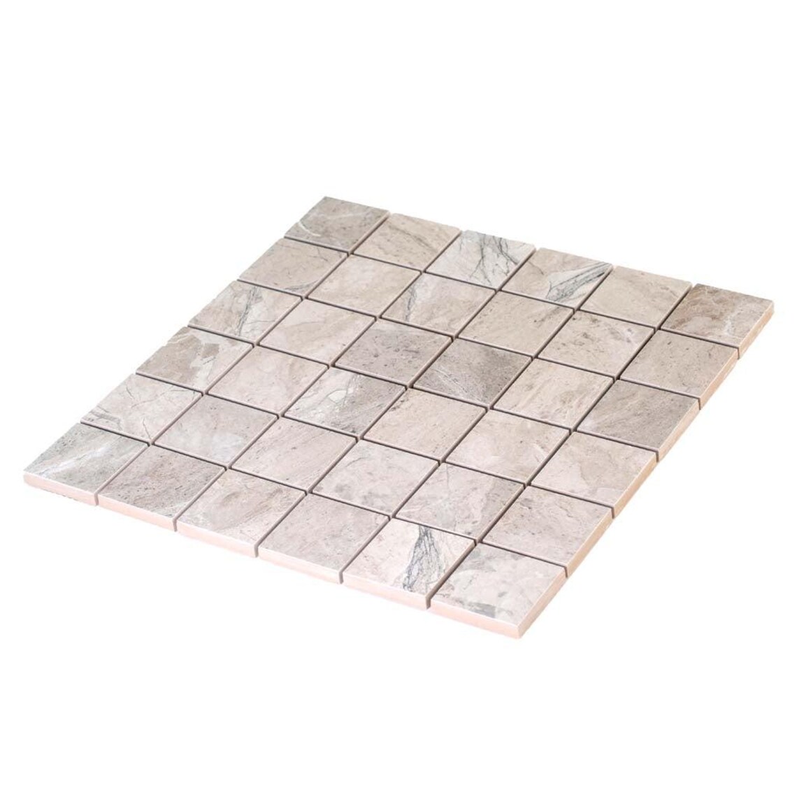 6 Pack Splendor 2 In. X 2 In. Matte Beige Porcelain Mosaic Wall and ...