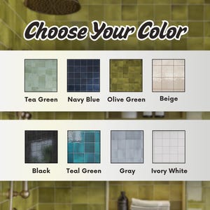 4x4 Vintage Tea Green Tile Backsplash -antique Decorative Tile Glossy ...