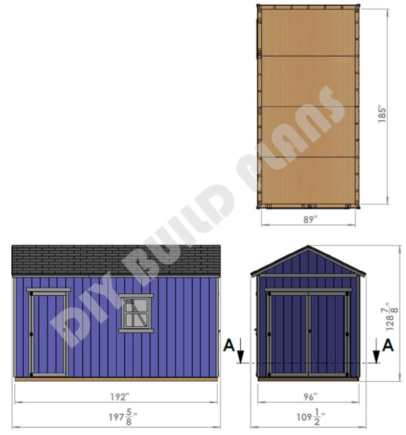 8' X 16' UTV ATV Shed Plan and Working Instructions, DIY - Etsy