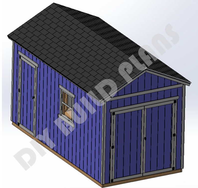 8' X 16' UTV ATV Shed Plan and Working Instructions, DIY - Etsy