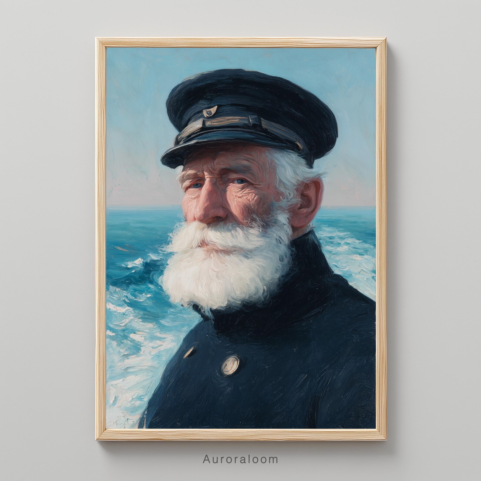 Vintage Ship Captain Art Print | Maritime Wall Art | Nautical Coastal ...