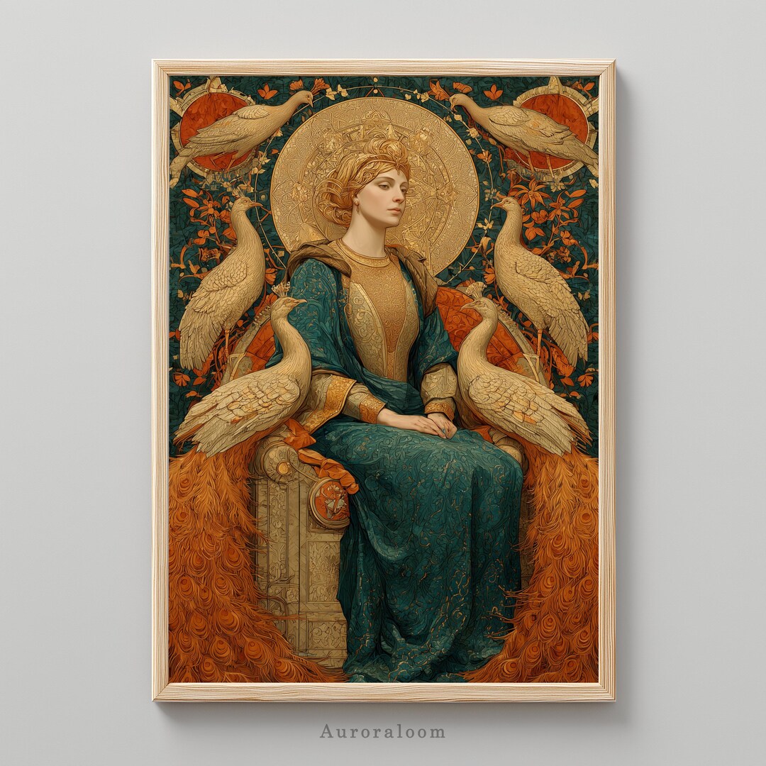 Hera Goddess Art Print | Nouveau Wall Art | Greek Goddess of Marriage ...