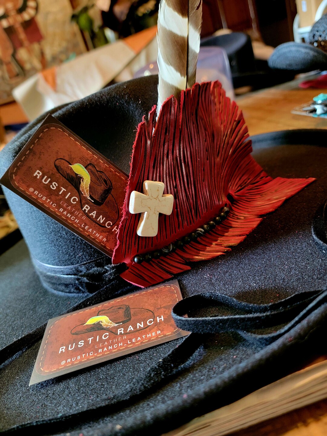 Red Dead Redemption Leather Feather - Etsy