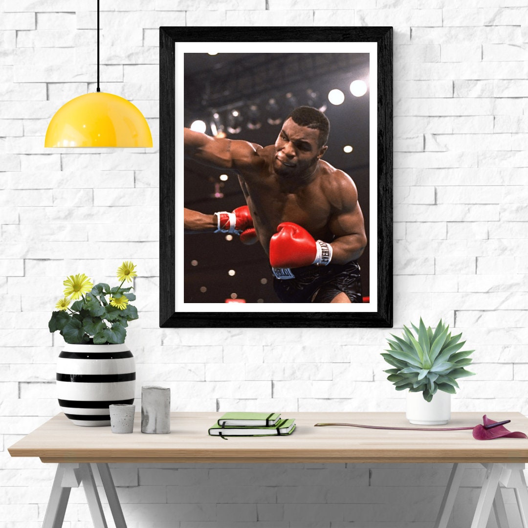 Mike Tyson Poster | Mike Tyson Vintage Boxing Photo | Intense Fight ...