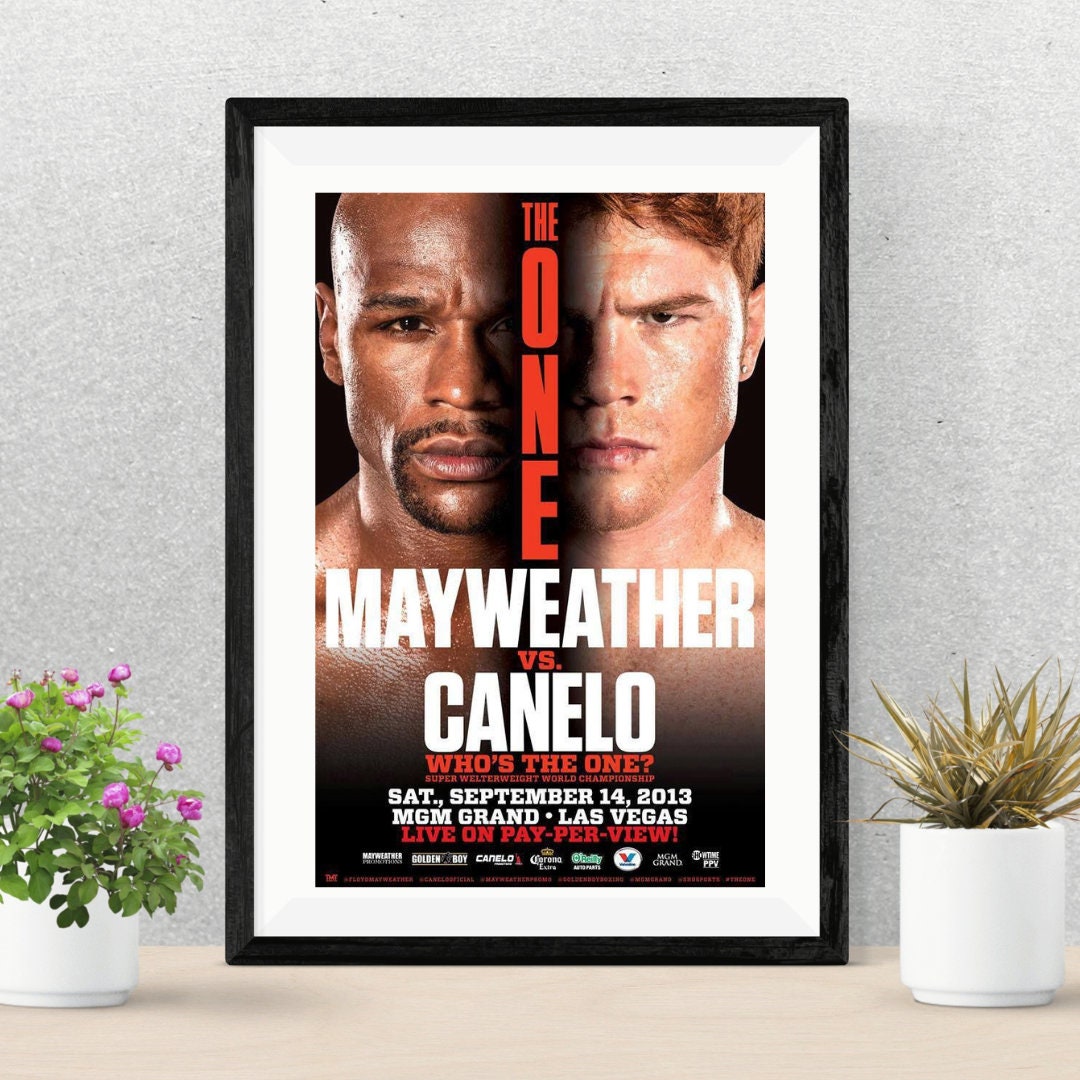 Canelo Vs Mayweather The One Poster