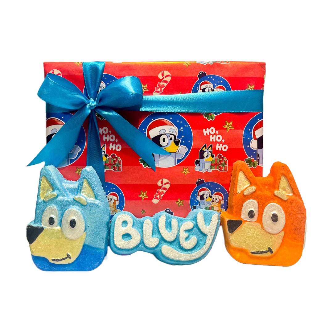 Bluey Bath Bomb Gift Box 3 Piece, Kids, Child, Bubble Birthday Vegan ...