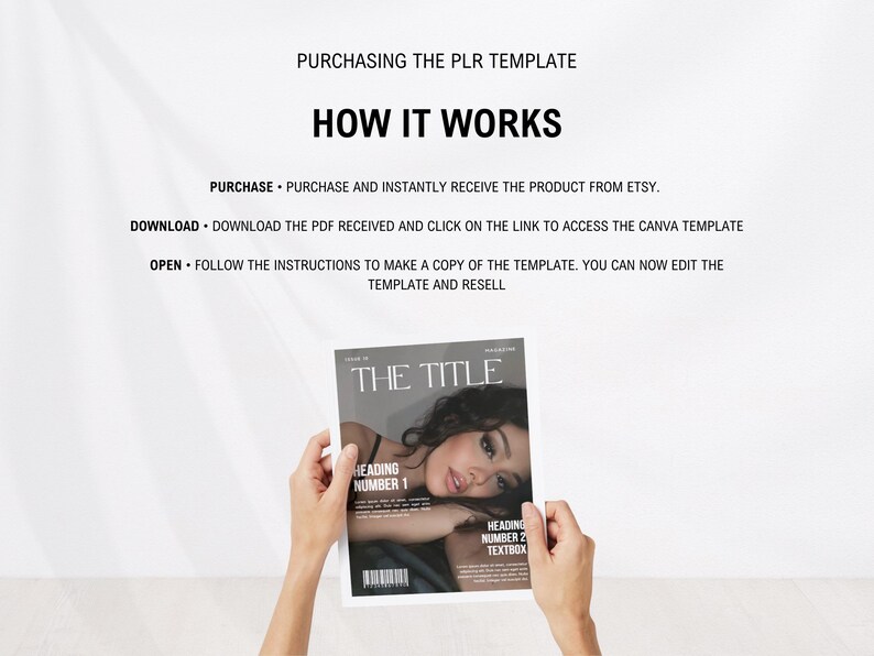 PLR Vogue Magazine Canva Template | Vogue Style Birthday Magazine ...