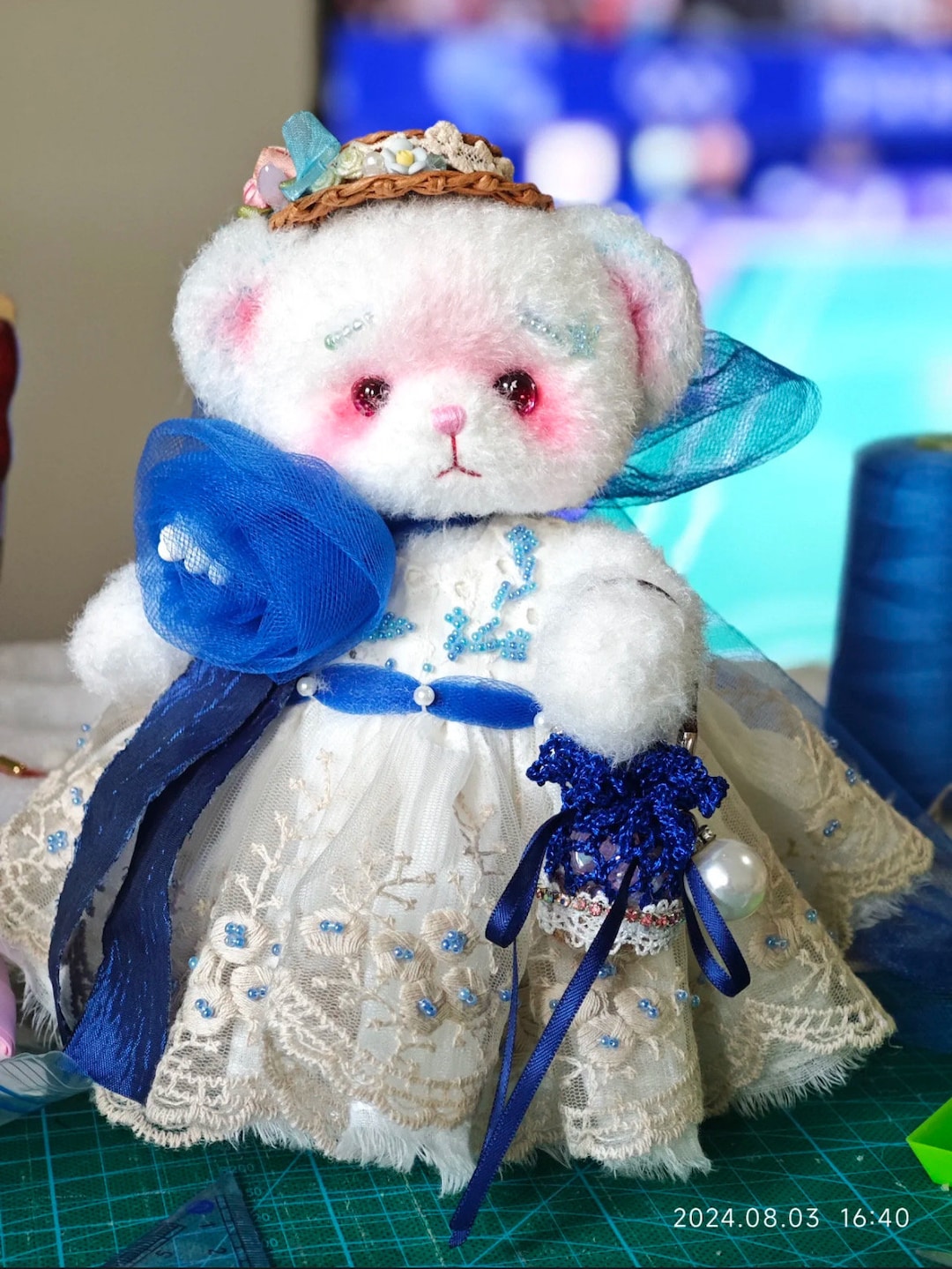 Artist Handmade Teddy Bear, Personalized Handcrafted Stuffed Animal for ...