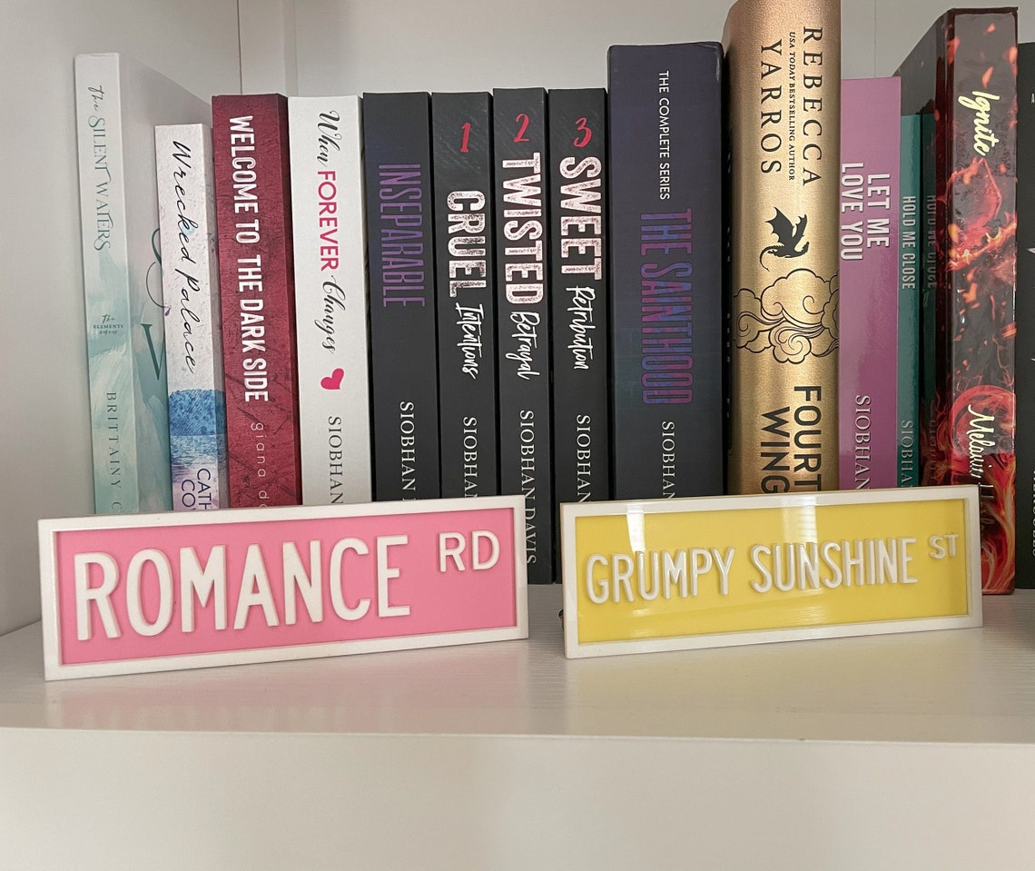 Library Sign, Bookshelf Sign, Book Sign, Street Sign, Gift for Book ...