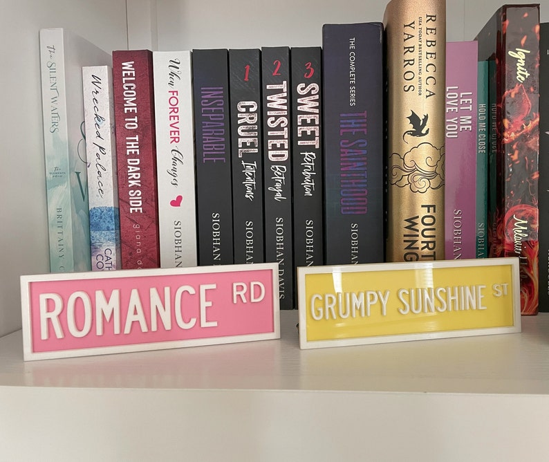 Library Sign, Bookshelf Sign, Book Sign, Street Sign, Gift for Book ...