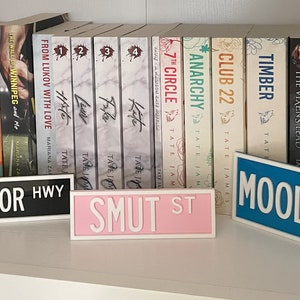 Library Sign, Bookshelf Sign, Book Sign, Street Sign, Gift for Book ...