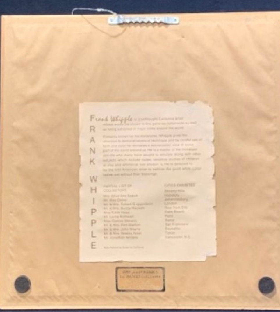 Frank Whipple Signed Limited Edition Lithograph Titled “motherly ...