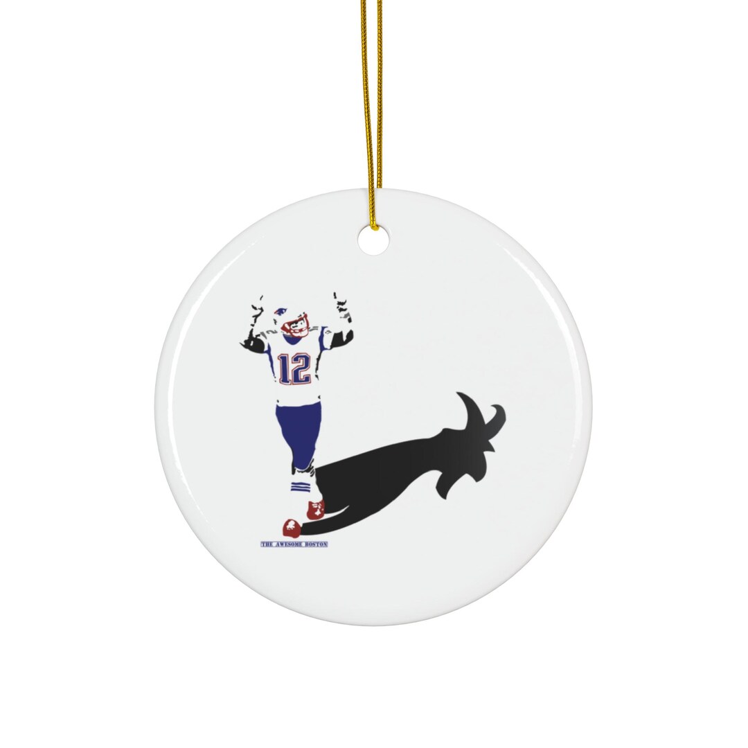 The GOAT Shadow Tom Brady Ceramic Ornament - Etsy