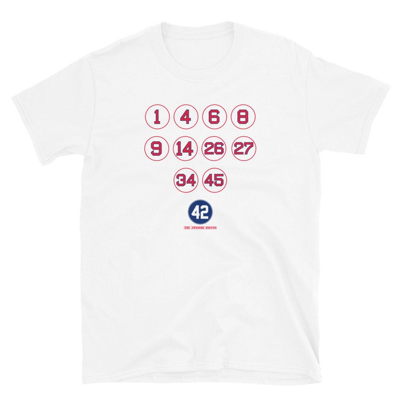 Boston Baseball Retired Numbers T Shirt - Etsy