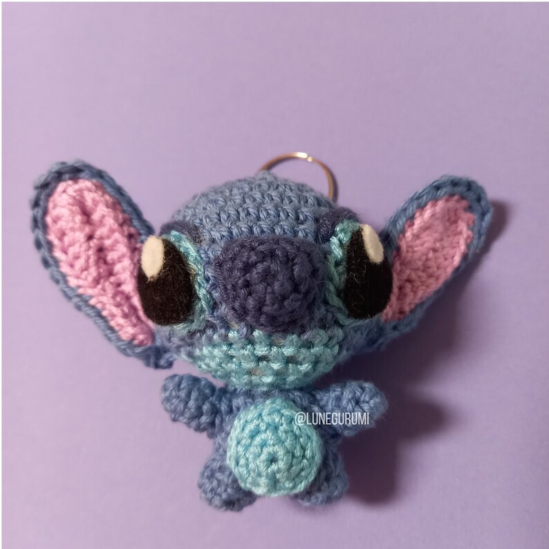 Patrón PDF - Stitch y Angel en Llavero Amigurumi - Etsy México