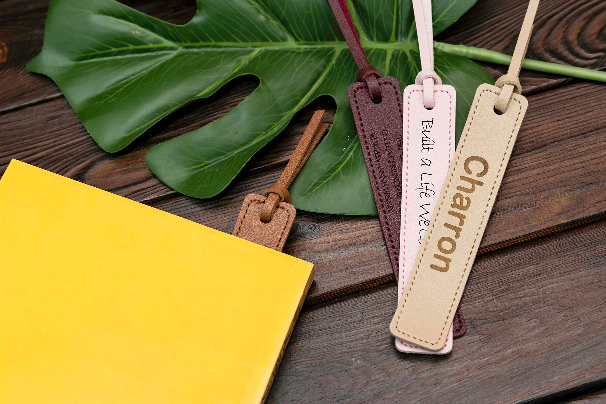 Personalized Leather Bookmarks for Women, Gifts for Teachers ...