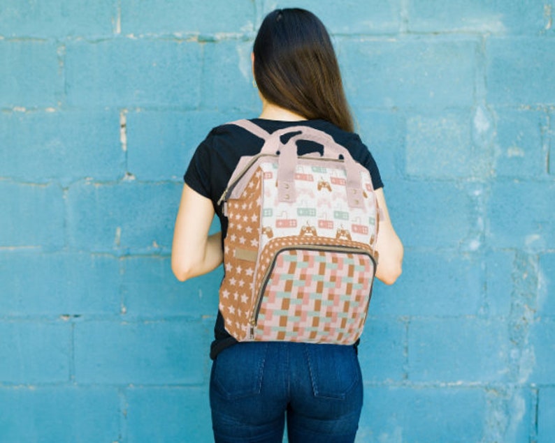 Gamer Diaper Bag / Gamer Girl Diaper Backpack / Gamer Mom / Cool Diaper ...
