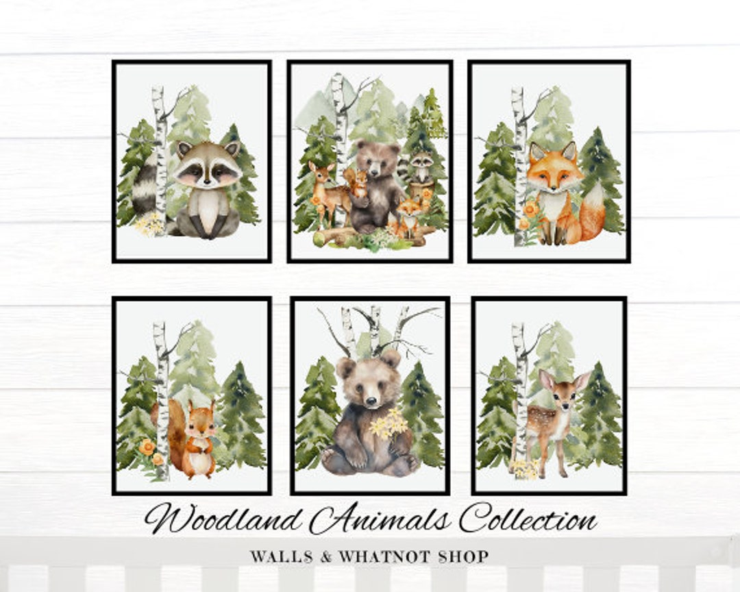 Woodland Wall Art / Woodland Animal Poster / Animal Friends Decor ...