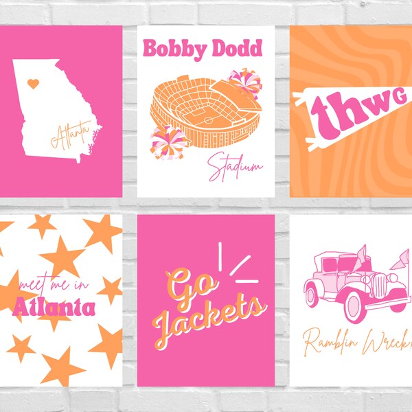 Georgia Tech Art - Etsy