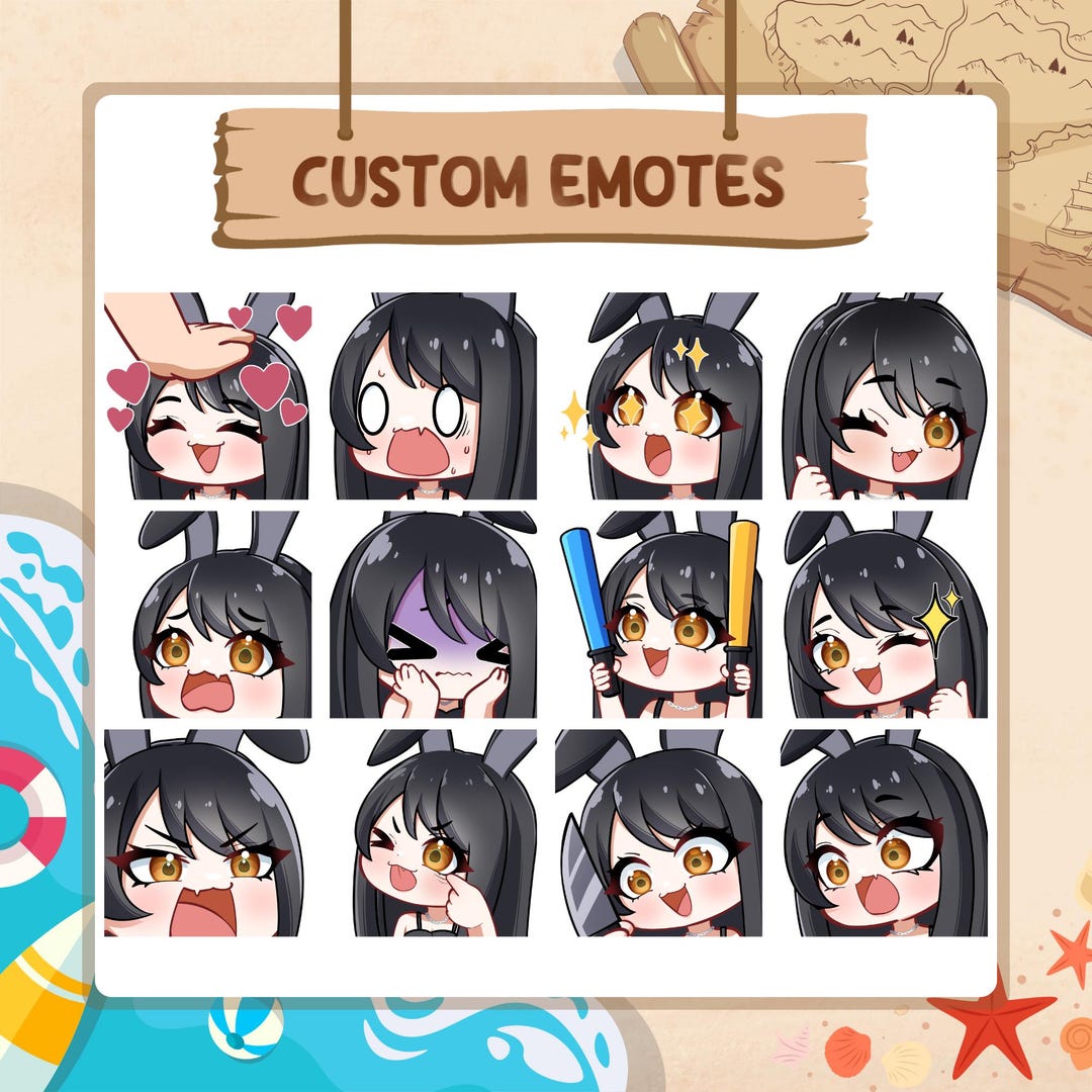 Custom Static and Animated Emotes for Twitch Streamers, Pet, Furry ...
