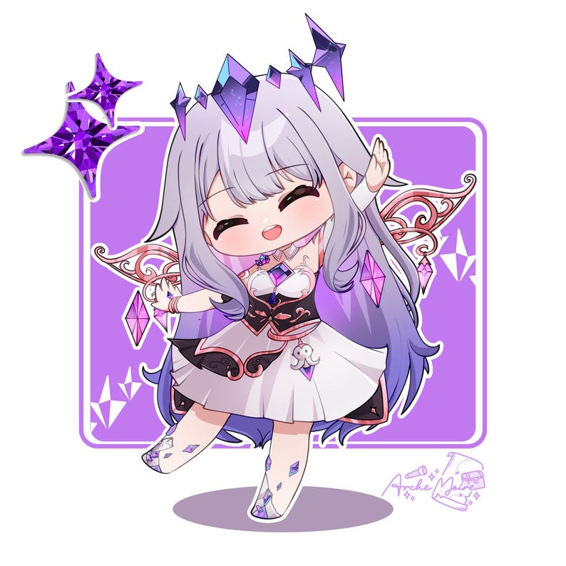 Draw Cute Chibi PFP Anime Fanart for Stream, Vtuber, Pngtuber, Gift ...