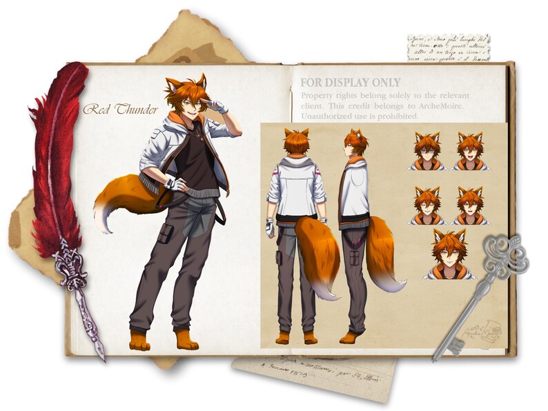 Reference Sheet, Game Reference Sheet, Model Design, Front, Back and ...