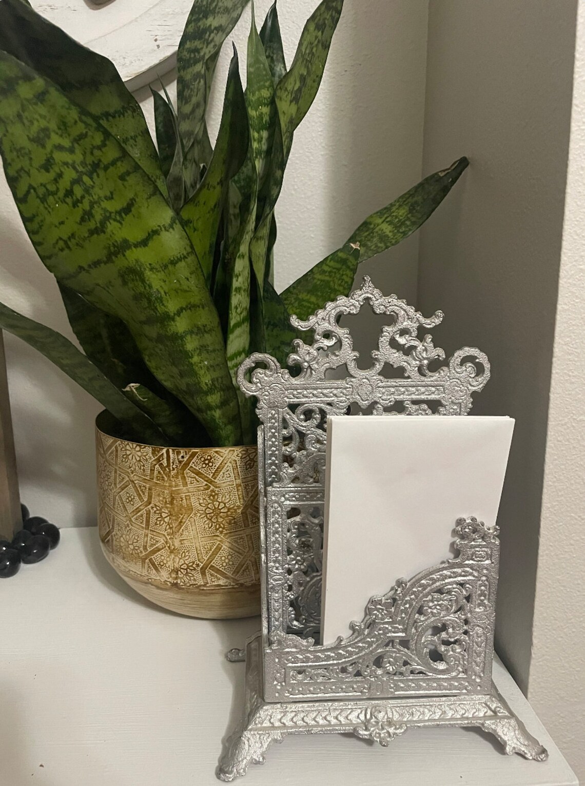 Cast Iron Victorian Letter Holder Desk Caddy Letter Sorter / Holder ...