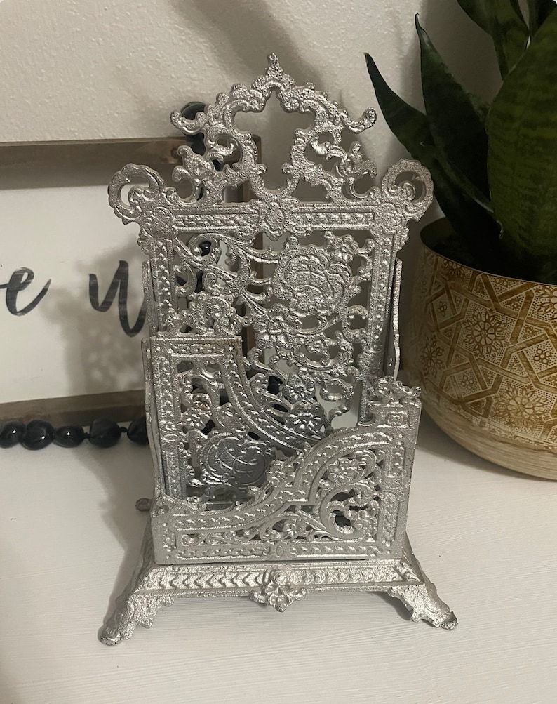 Cast Iron Victorian Letter Holder Desk Caddy Letter Sorter / Holder ...