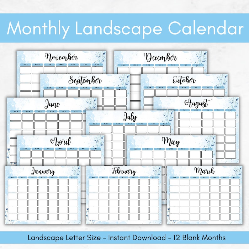 Teacher's Blue Printable School Year Planner - Etsy