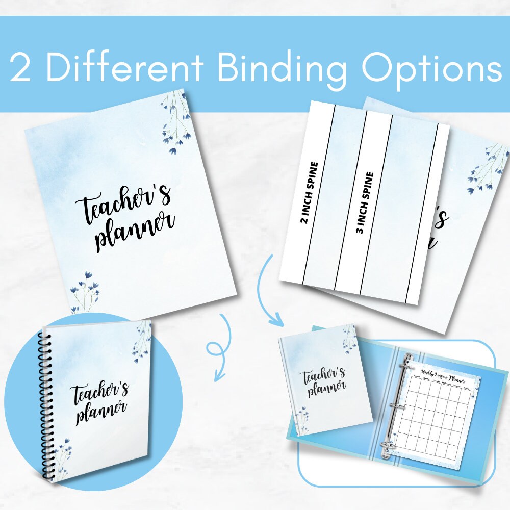 Teacher's Blue Printable School Year Planner - Etsy