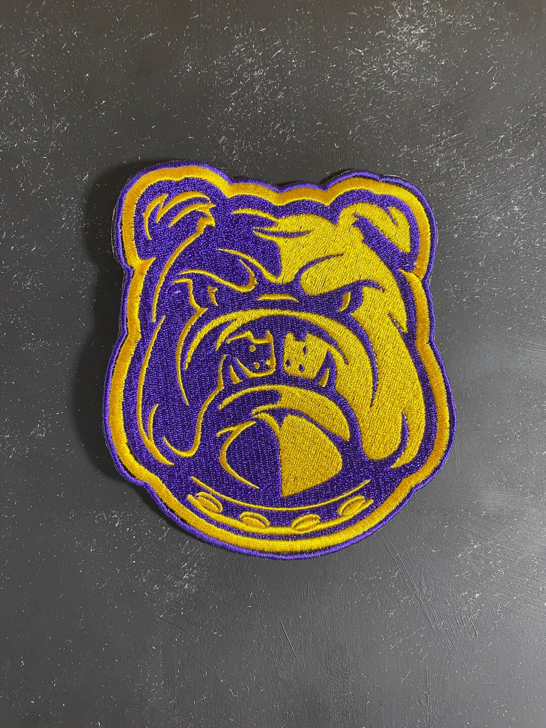 Purple and Gold Dawg Iron-on Patch, Omega Psi Phi Dog, Atomic Dog, Rqq ...