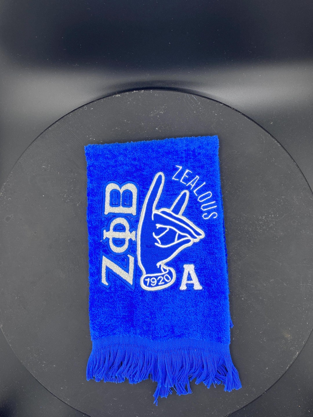 Zeta Phi Beta Kitty Hand PERSONALIZED Embroidered Stroll Towel - Etsy