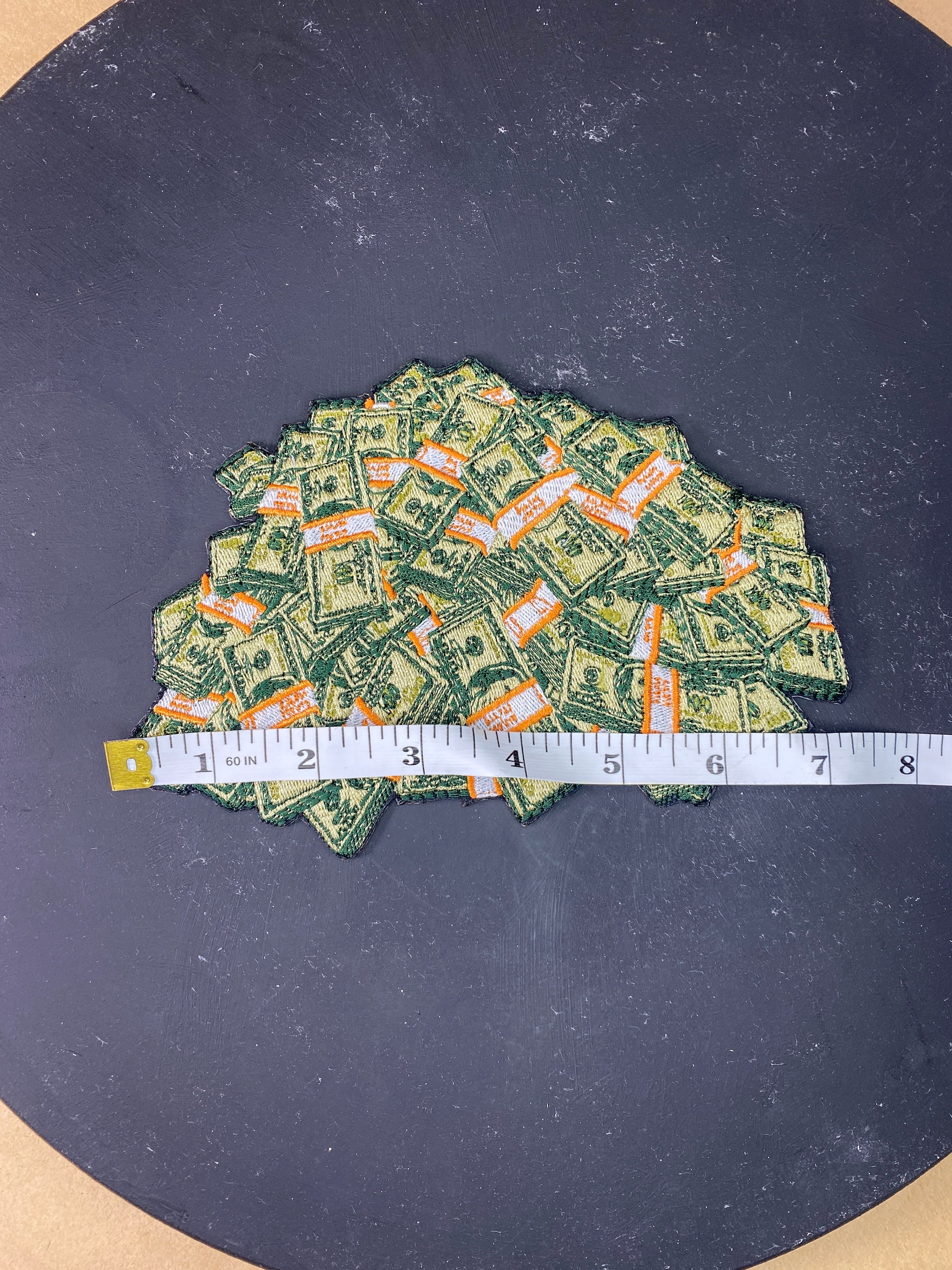 Pile of Money Realistic Stacks of Cash Iron-on Patch Money Bands Patch ...