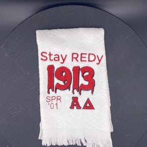 Delta Sigma Theta Dripping 1913 PERSONALIZED Embroidered Stroll Towel ...